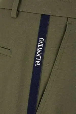 Valentino Garavani Side-stripe Tailored Trousers - Green