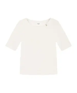 Chloé Short Sleeve Crew Neck Sweater