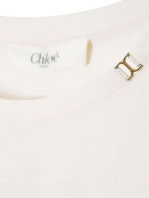 Chloé Short Sleeve Crew Neck Sweater