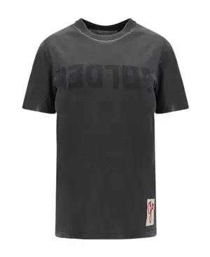 GOLDEN GOOSE Crewneck Logo T-shirt - Black