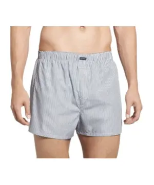 Calvin Klein Elastic Waistband Striped Boxer Shorts - Gray