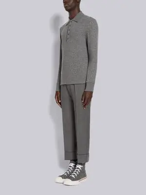 Thom Browne Collegiate High-top Sneakers With Striped Outsole And Buckle Detail