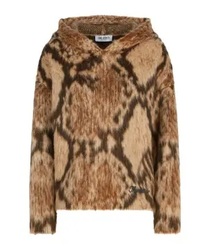 Attico The Shades" Brushed Python Wool-mix Sweater