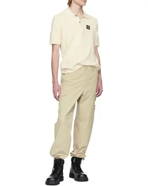 Stone Island Short-sleeved Knitted Polo Shirt