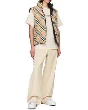 Burberry Checked Zipped Reversible Padded Gilet