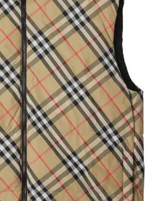 Burberry Checked Zipped Reversible Padded Gilet