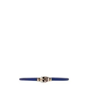 Alexander McQueen Skull Charm Bracelet - Blue