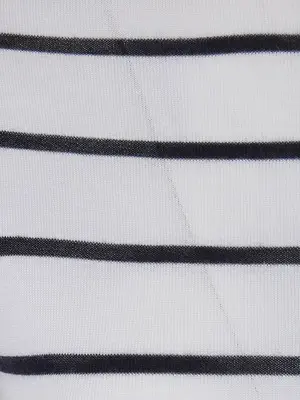 Max Mara Tabella Striped Long Sleeve Jumper - White