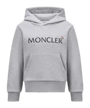 Moncler Logo Patch Hoodie - Grey