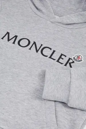 Moncler Logo Patch Hoodie - Grey