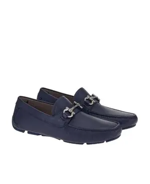 FERRAGAMO Gancini Buckle Loafers - Black
