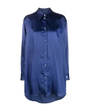 MAISON MARGIELA Cut-out Detailed Satin Shirt