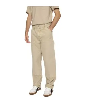 Carhartt Work In Progress Double Knee Canvas Work Pants - Nude