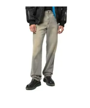 DIESEL® 1995 Straight Distressed Jeans - Gray