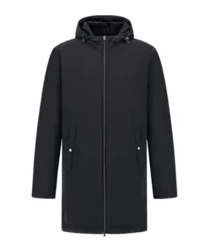 Herno Hooded Parka With Drawstring - Black