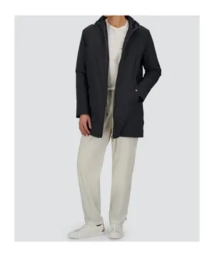 Herno Hooded Parka With Drawstring - Black