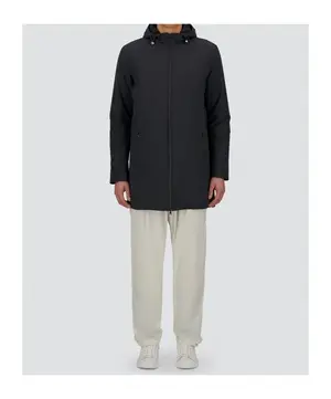 Herno Hooded Parka With Drawstring - Black