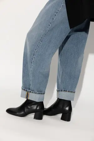 STUART WEITZMAN Flareblock Side-zip Ankle Boots - Black
