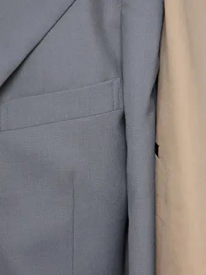 Comme Des Garçons Wool Double Blazer - Gray