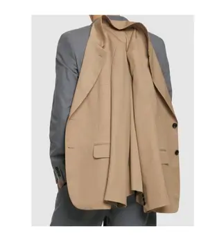 Comme Des Garçons Wool Double Blazer - Gray
