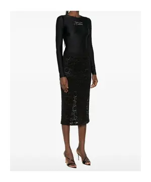 Versace Rhinestone Embellished Bodysuit