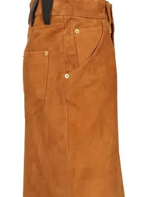 DARKPARK Erika Suede Skirt - Brown
