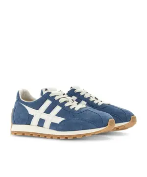 Hogan Logo Patch Low-top Sneakers - Blue