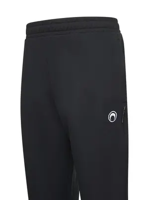 MARINE SERRE Logo Embroidered Stretch Sweatpants