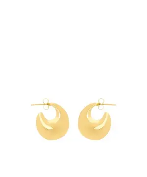 Saint Laurent Teardrop Hoop Earrings - Gold