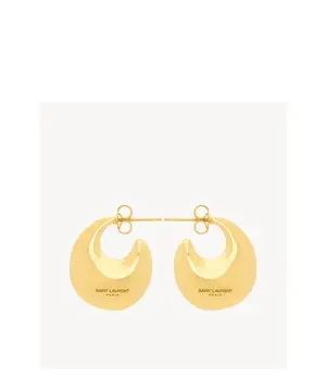 Saint Laurent Teardrop Hoop Earrings
