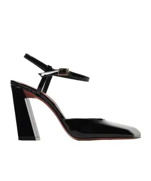 Amina Muaddi Open-heeled High Heels With Buckle Ankle Strap