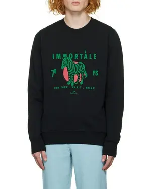 Paul Smith Immortale Zebra Crewneck Sweatshirt