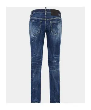 Dsquared2 Distressed Cropped Jeans - Blue