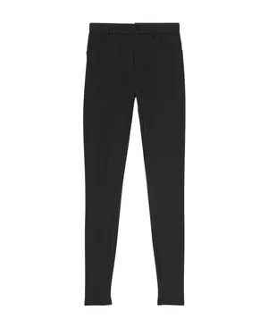 Balenciaga High-waisted Bonded Spandex Leggings With Zipper Detail
