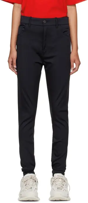 Balenciaga High-waisted Bonded Spandex Leggings With Zipper Detail