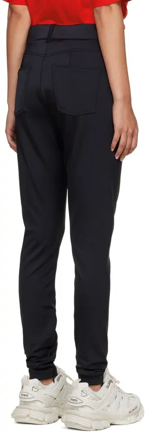 Balenciaga High-waisted Bonded Spandex Leggings With Zipper Detail