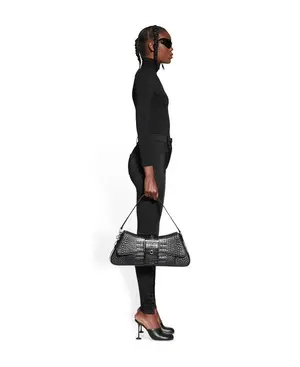 Balenciaga High-waisted Bonded Spandex Leggings With Zipper Detail