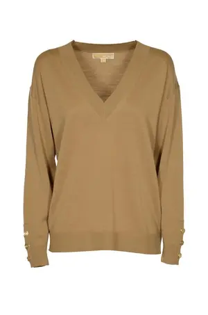 Michael Kors V-neck Logo Jumper