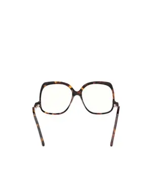 TOM FORD Square Frame Eyeglasses With Logo Detail - White