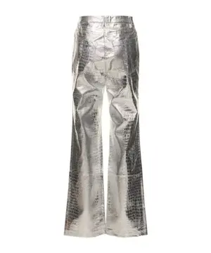 ROTATE BY BIRGER CHRISTENSEN Textured Metallic Viscose Pants