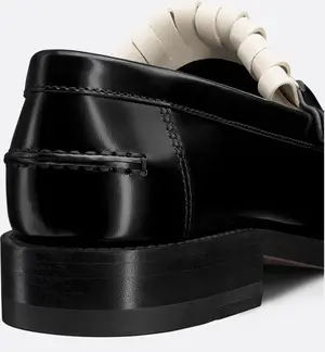 Dior Emblem Loafer - Black/white