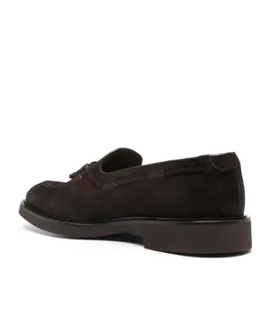 DOUCAL'S Tassel Detailed Loafers - Dark Brown