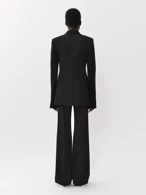 Chloé Bell-shaped Wool Blazer With Studded Pockets
