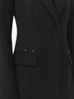 Chloé Bell-shaped Wool Blazer With Studded Pockets