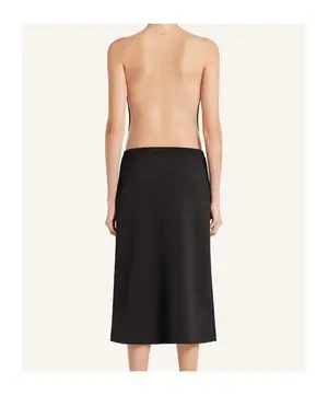 COURREGES Fitted Lace Bodysuit With Logo Detail - Black