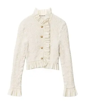 Alexander Wang Ruffle-trim Smocked Jacket - No