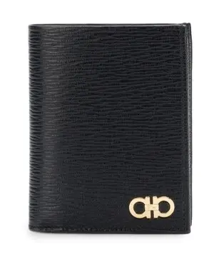 FERRAGAMO Gancini Bi-fold Wallet - Nude