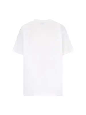 Burberry Checked Pocket Crewneck T-shirt - White