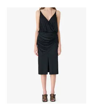 IRO PARIS Draped Slip Dress With Front Slit