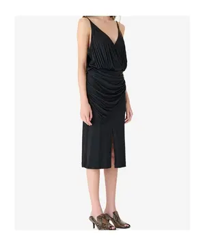 IRO PARIS Draped Slip Dress With Front Slit
